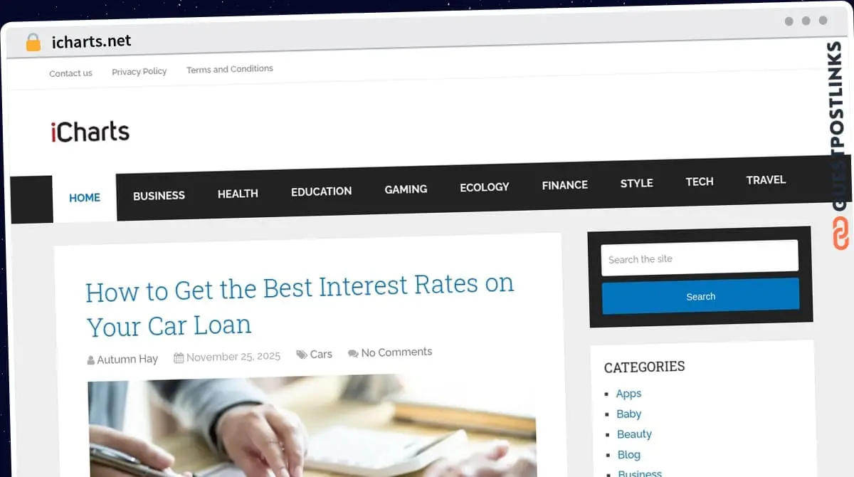 Publish A Guest Post on icharts.net for $73.9 - DoFollow Backlinks ...
