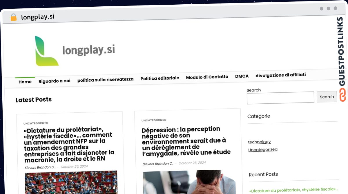 Publish A Guest Post on longplay.si for 198.9 DoFollow Backlinks - GUESTPOSTLINKS