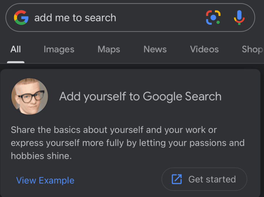 Add Me to Search: Steps to Create Your Google People Card