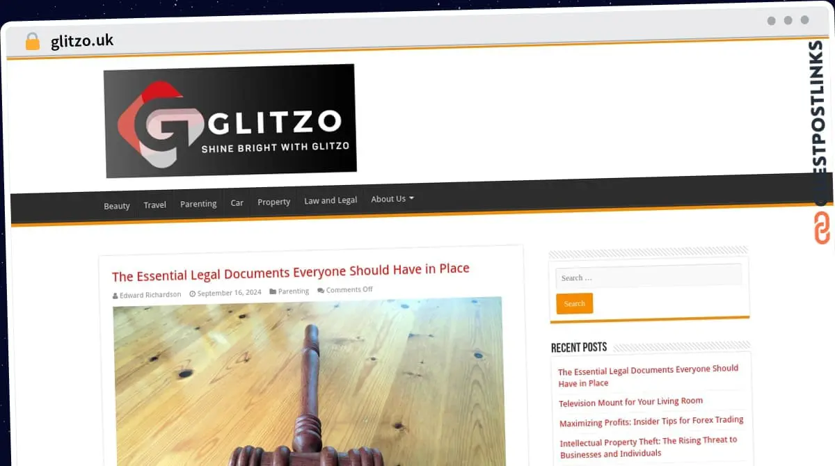 Publish A Guest Post on glitzo.uk for 19.9 DoFollow Backlinks - GUESTPOSTLINKS