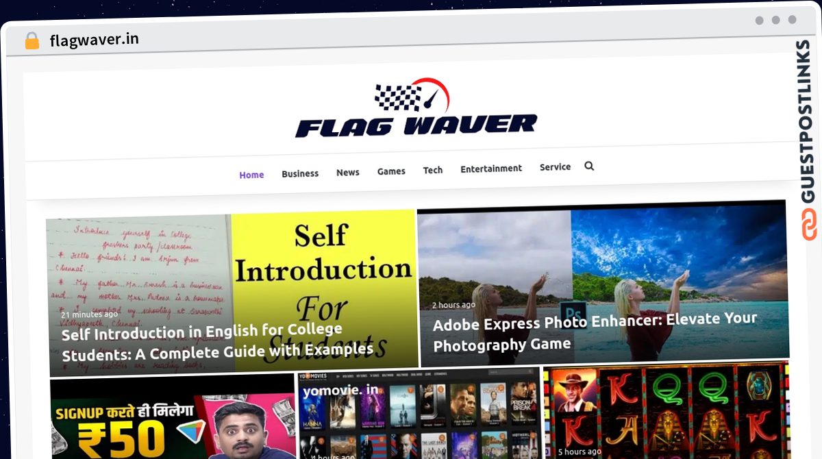 Publish A Guest Post on flagwaver.in for $28.9 - DoFollow Backlinks - GUESTPOSTLINKS